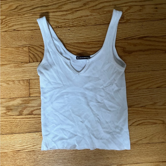 Brandy Melville | Tops | Brandy Melville White Tank | Poshmark